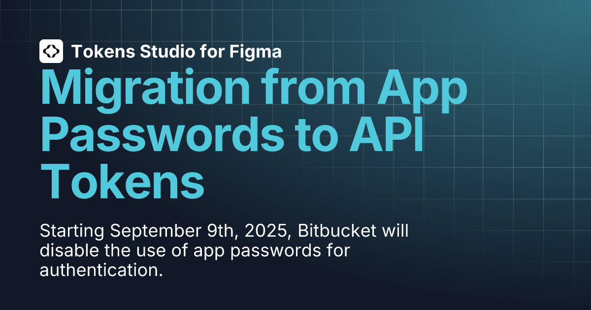 Migration from App Passwords to API Tokens | Tokens Studio for Figma