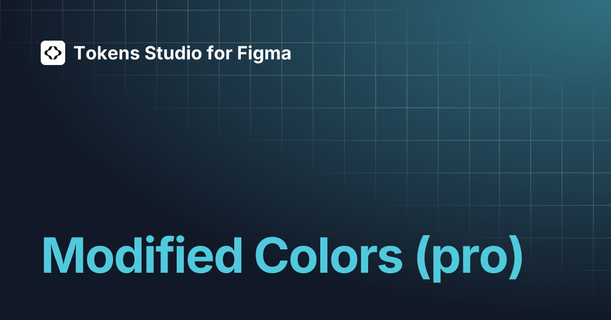 Modified Colors (pro) | Tokens Studio for Figma
